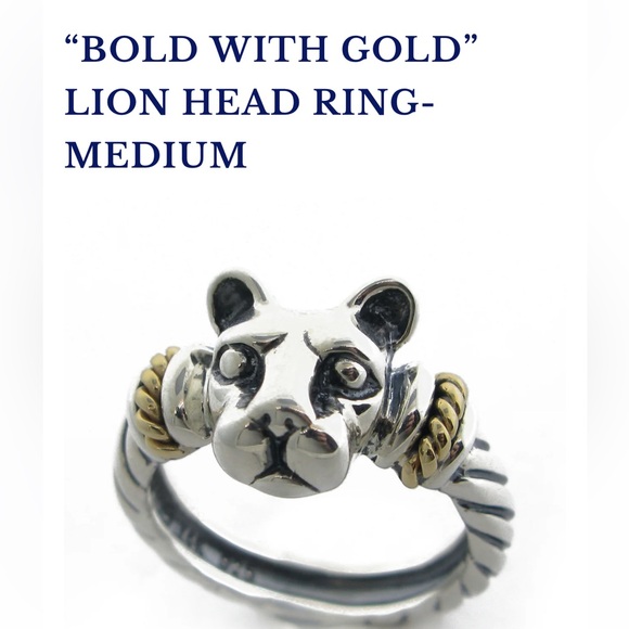 Jewelry | Nittany Lion Vintage Bold With Gold Lion Head Sterling Silver ...